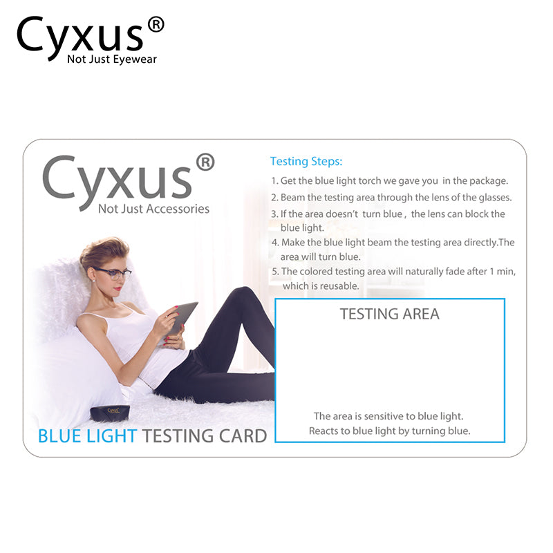 Cyxus Blue Light Test Card | Cyxus